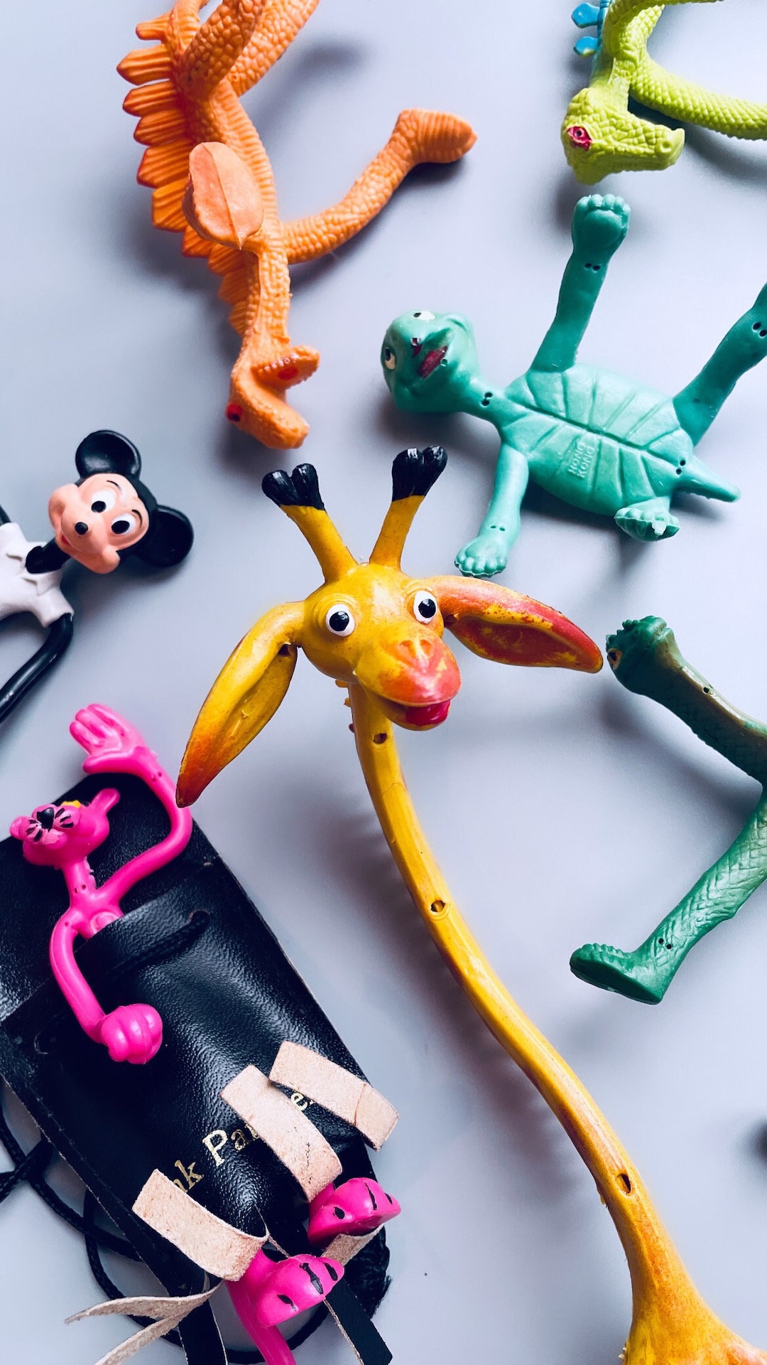 Vintage Bendy Figures, CHOOSE YOUR OWN, Pink Panther, Mickey Mouse ...