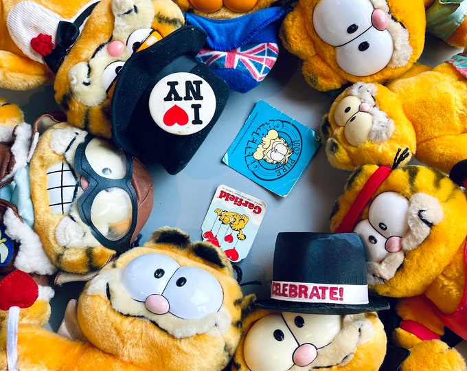 Vintage Garfield Plush, CHOOSE YOUR OWN, Retro 80's Garfield Plush ...