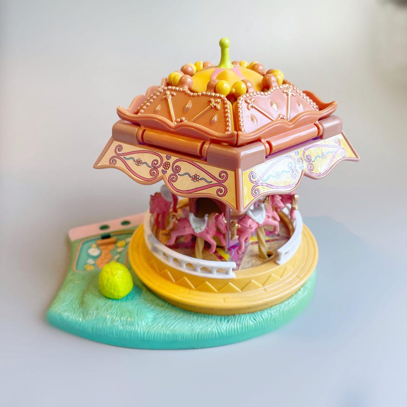 Polly Pocket Spin Pretty Carousel, 90's Original Polly Pocket Fair ...