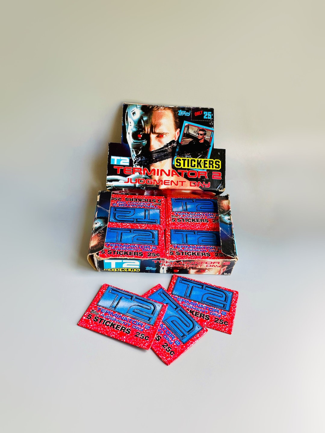 Terminator Judgement Day Sticker Packs, Topps 1992 Terminator Trading ...