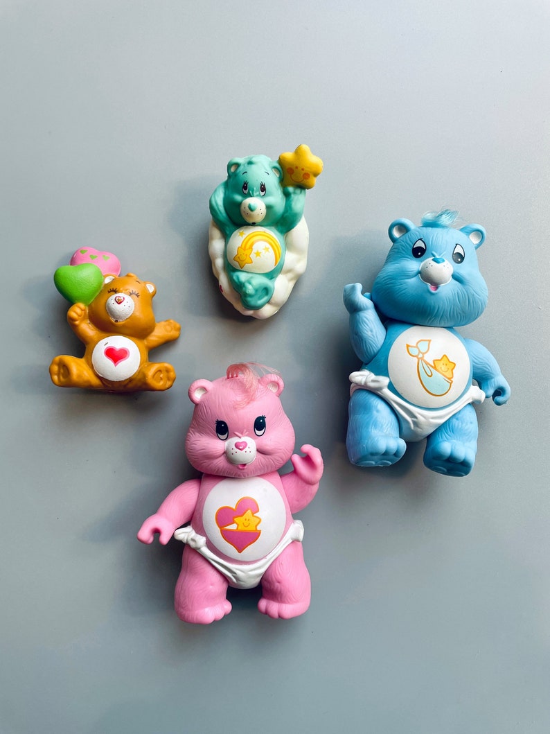 Vintage Care Bear Figurines Posable Care Bear Figure - Etsy UK