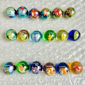 Pokemon Marbles #01-#62, CHOOSE YOUR OWN, Vintage Pokemon Marbles, Holo ...