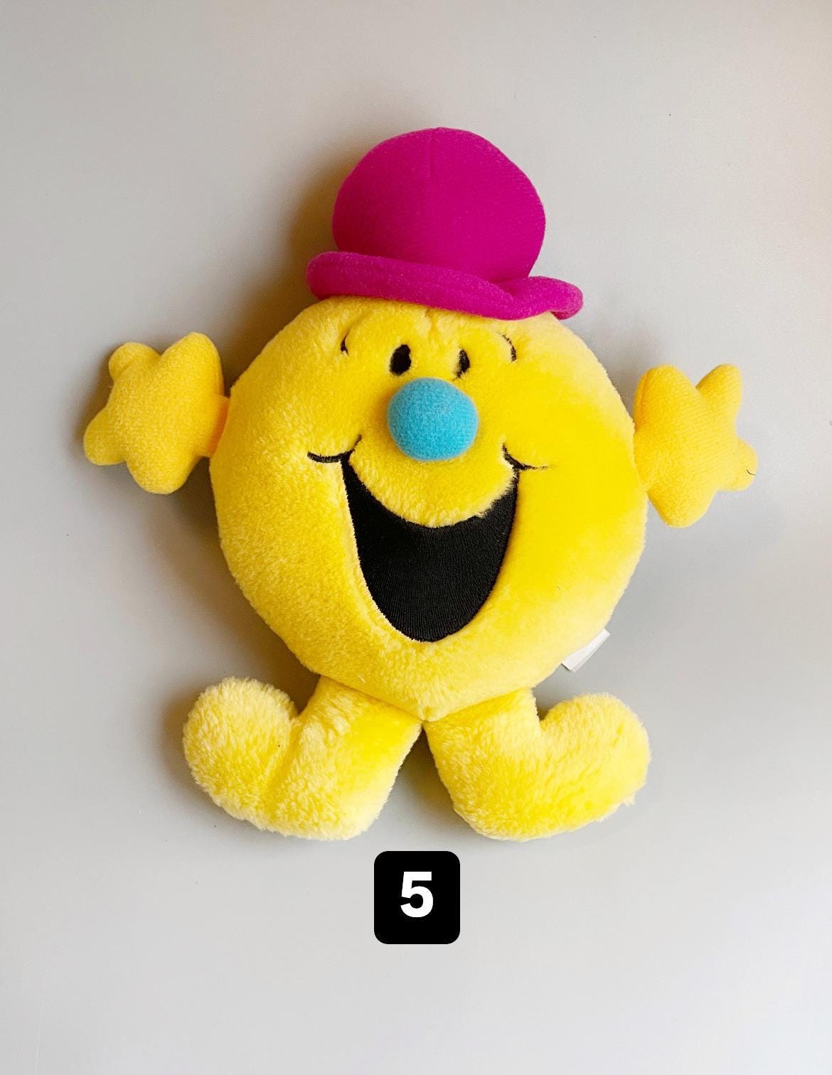 Mr Men Plush, CHOOSE YOUR OWN, Mr Happy Golden Bear 90's Retro Mr Men ...