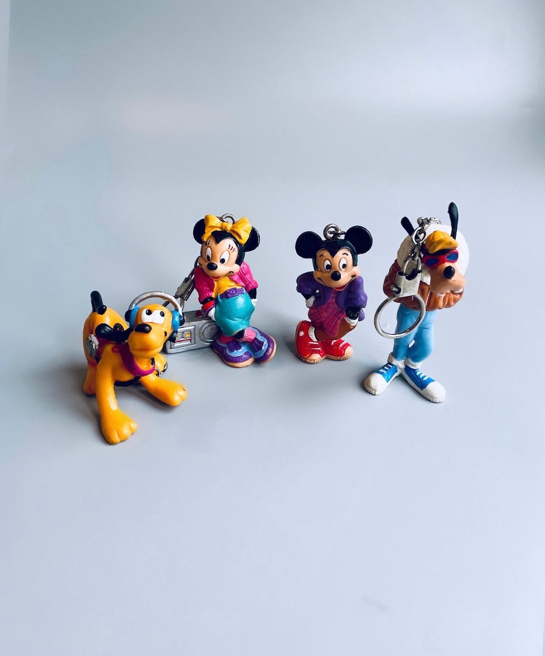 1980'S Disney Bully Keyrings, CHOOSE YOUR OWN, Mickey Mouse, Pluto ...