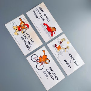 Vintage Garfield Bumper Stickers, CHOOSE YOUR OWN Garfield Car Stickers ...