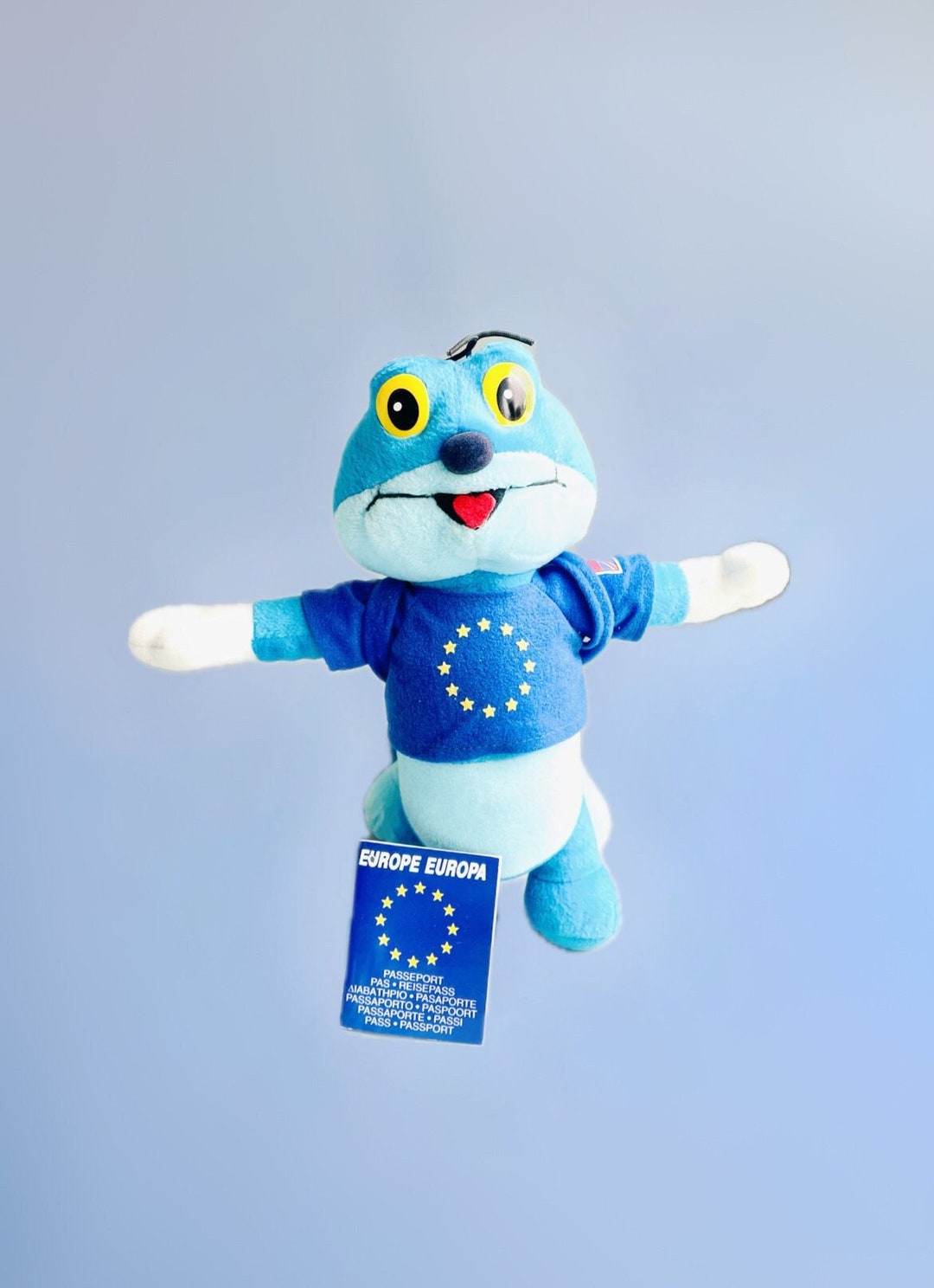 Sirius Caterpillar Plush, 90's Eu Mascot, European Union Blue ...