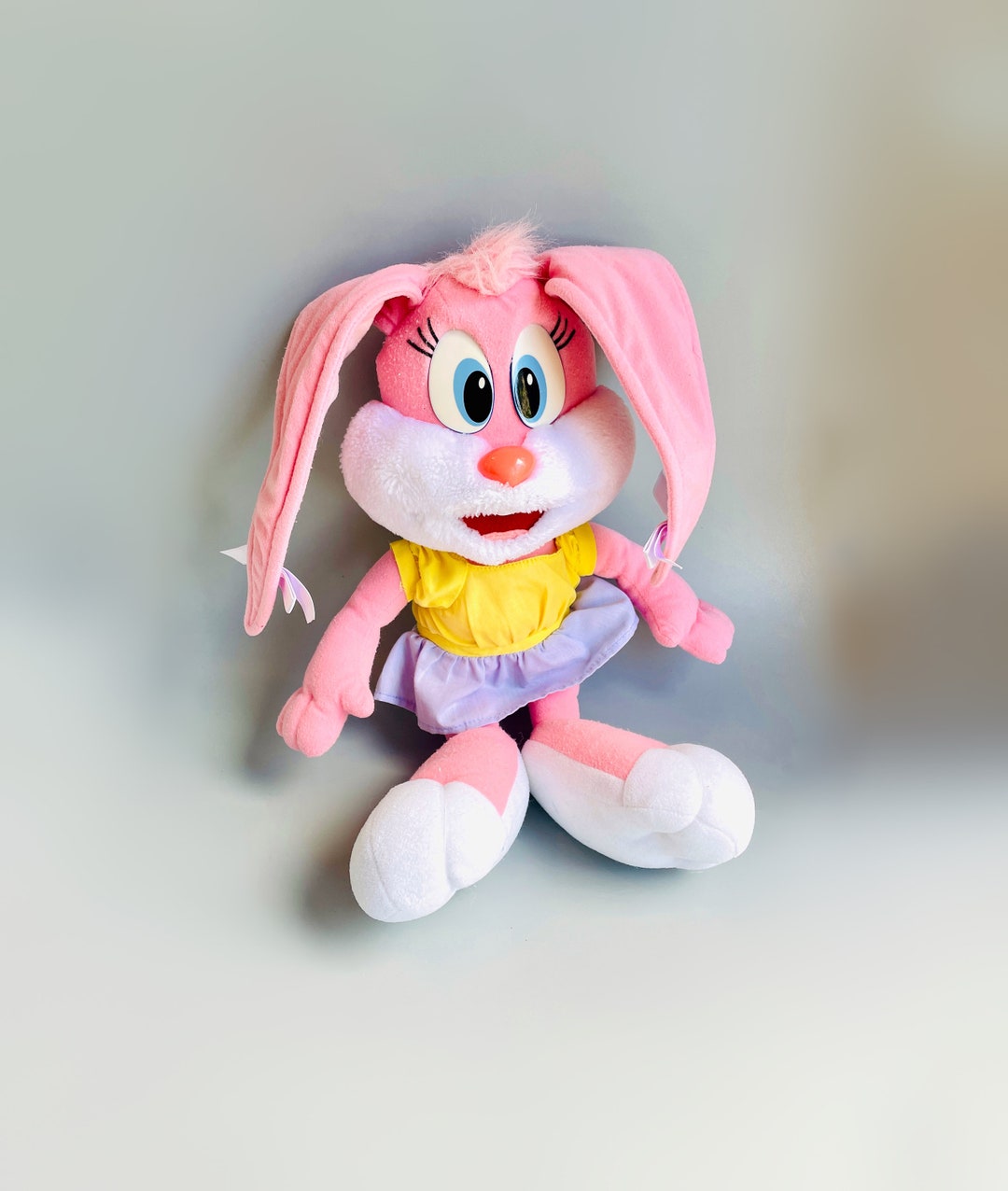 Babs Bunny Tiny Toons Plush, Pink Bunny Tiny Toons Vintage Plush, Pink ...