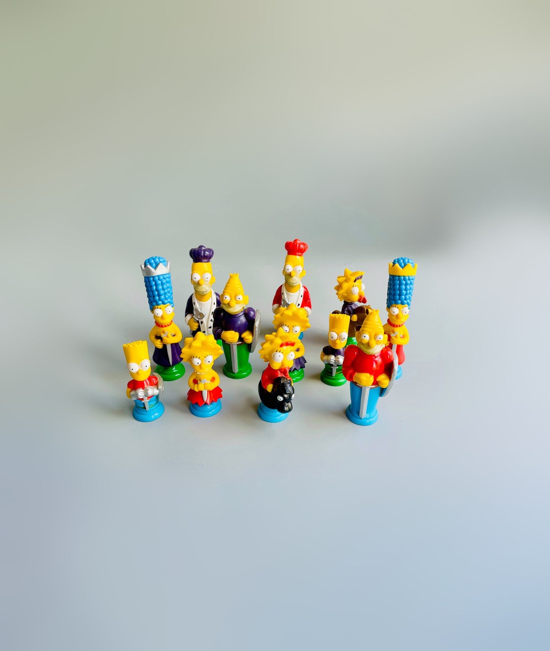 Simspsons 3D Chess Pieces, Simpsons Small Knight Figures, 90'S Simpsons ...