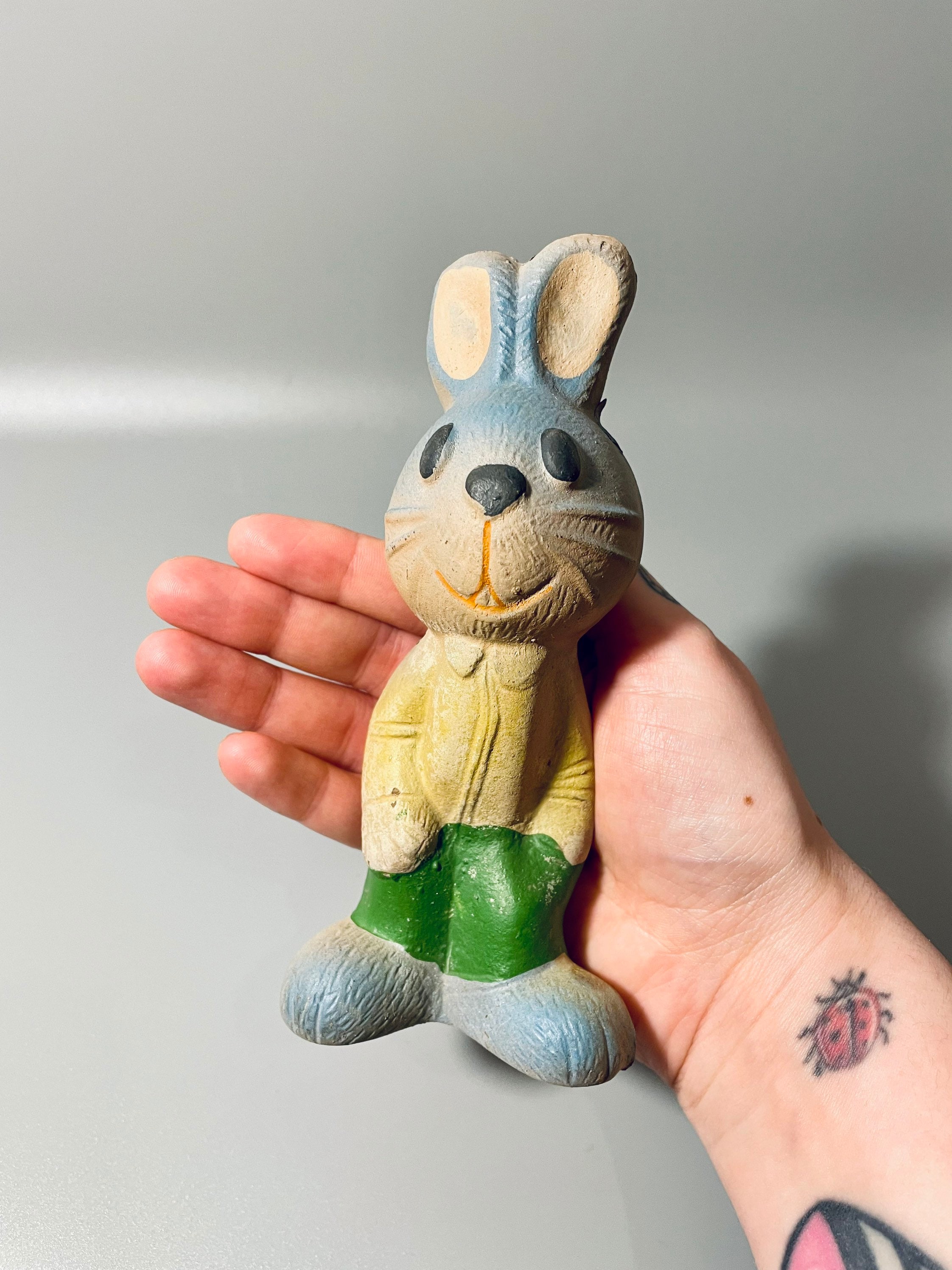 Vintage Rubber Rabbit Toy 60s Soviet Squeak Toy Sweet - Etsy