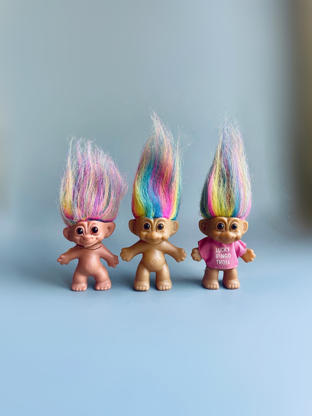 Rainbow Haired Troll CHOOSE YOUR OWN Vintage 90's - Etsy