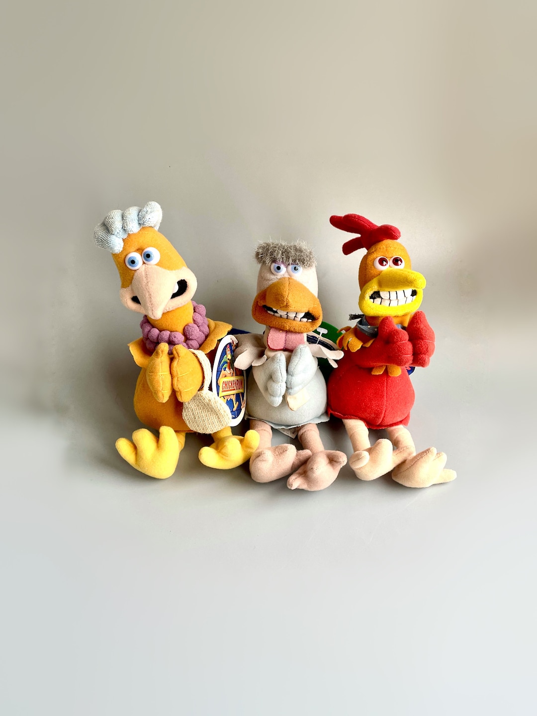 Chicken Run Plush Beanie Clip On, CHOOSE YOUR OWN, Chicken Run Gripper ...