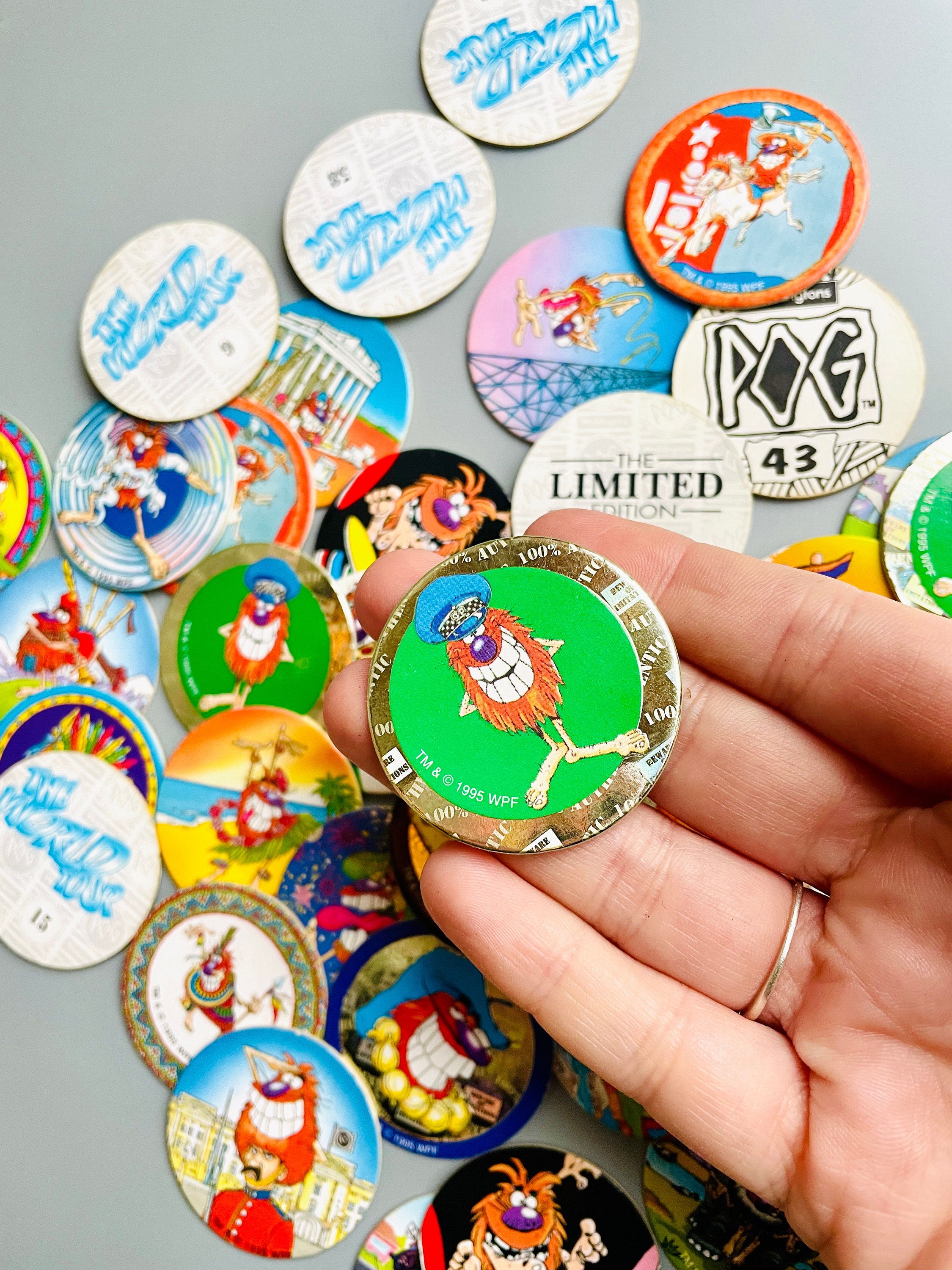 90's Pogs, Vintage Pogs Lucky Dip With SLAMMERS, 90's World Tour Pog ...