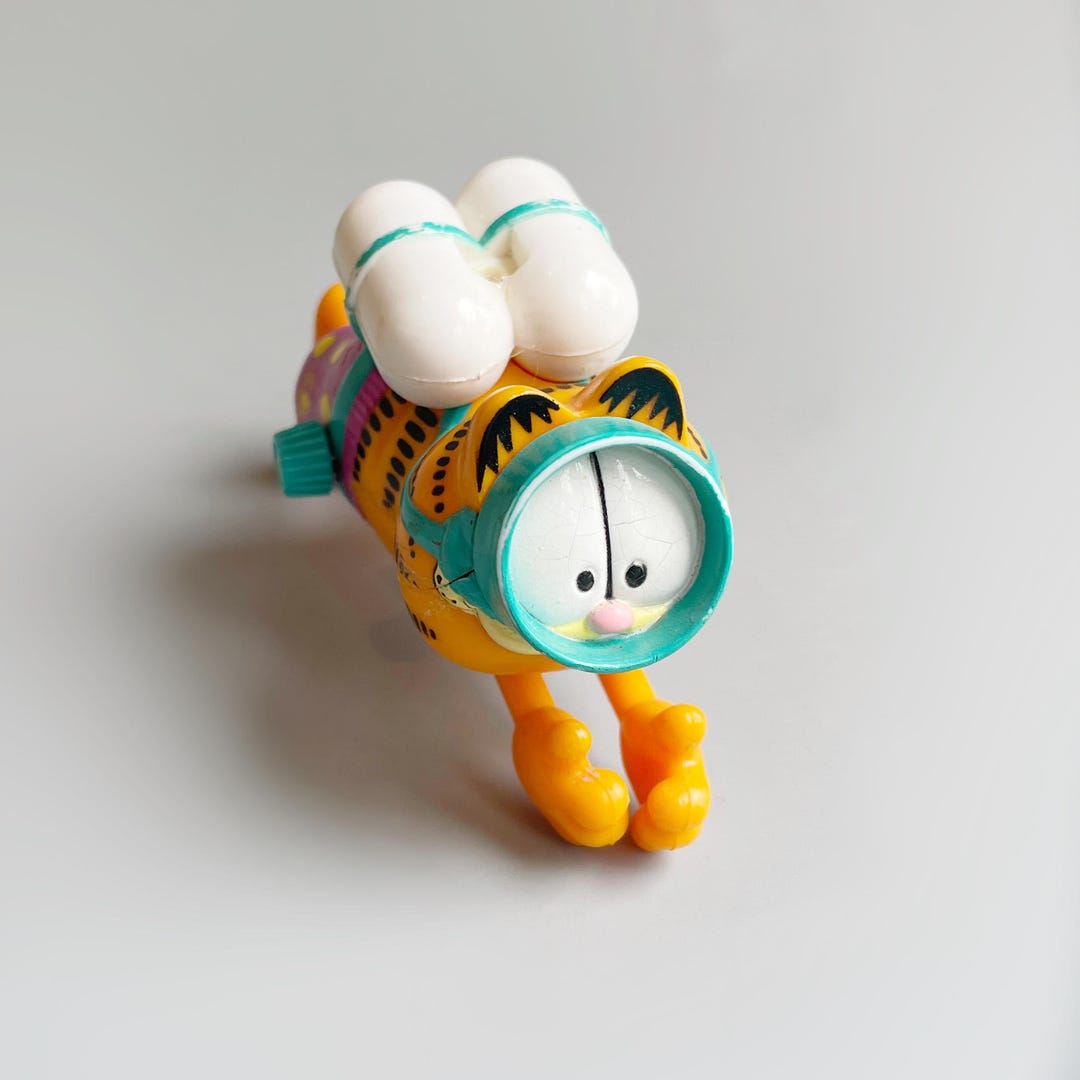 Vintage Garfield Wind up Walker, Retro 80's Garfield Figure, Garfield ...