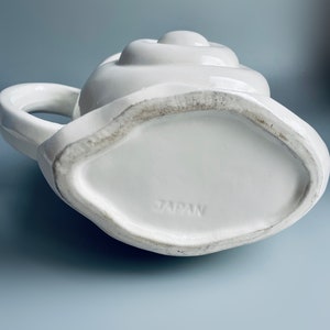 Kitsch Vintage Snail Teapot, Japanese Ceramic Snail Tea Pot, White ...
