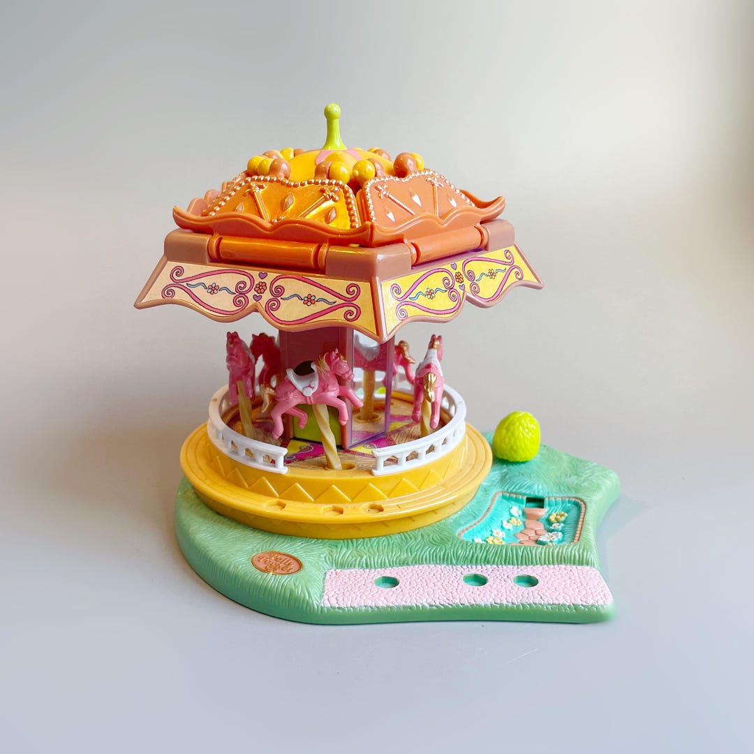 Polly Pocket Spin Pretty Carousel, 90's Original Polly Pocket Fair ...