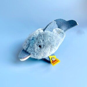 Vintage Steiff Dolphin, Clippy the Dolphin, Silver Porpoise Plush ...