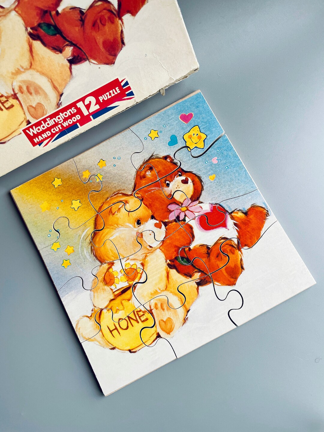 Vintage Care Bear Jigsaw Puzzle, Original Care Bears 80'S Complete ...