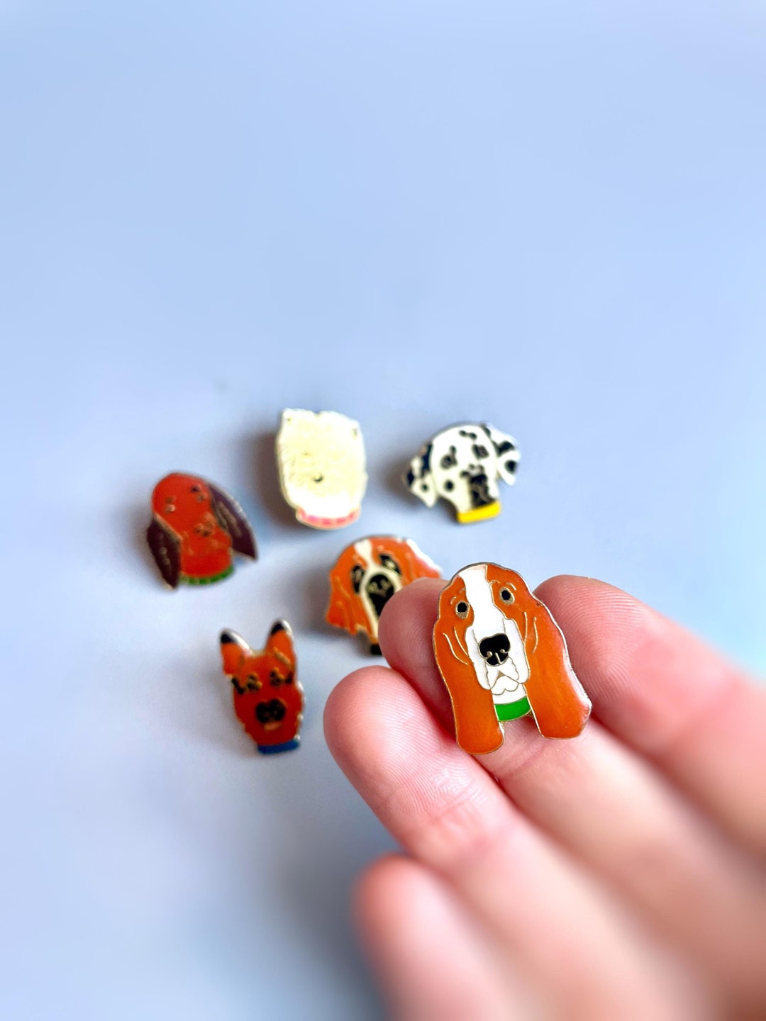 Vintage Dog Pin Badges, CHOOSE YOUR OWN, Enamel Dog Breed Pin Badges ...