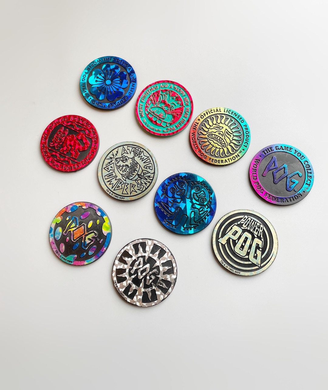 90's Pogs Slammers, Vintage Pogs CHOOSE YOUR OWN, Pog Kini 90's World ...