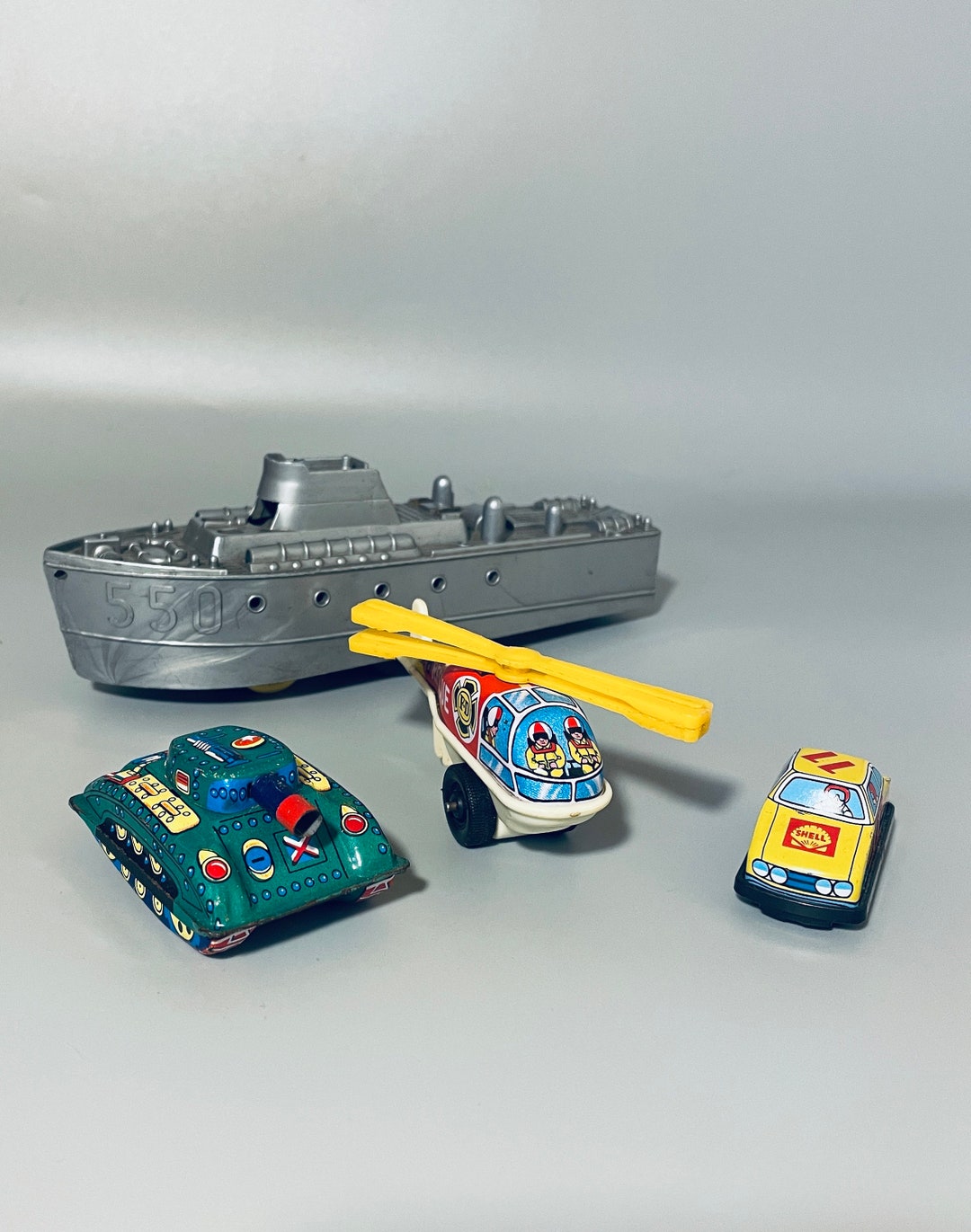 Friction Toys, Lithograph Tin Ornaments, Vintage Friction Toys Made in ...