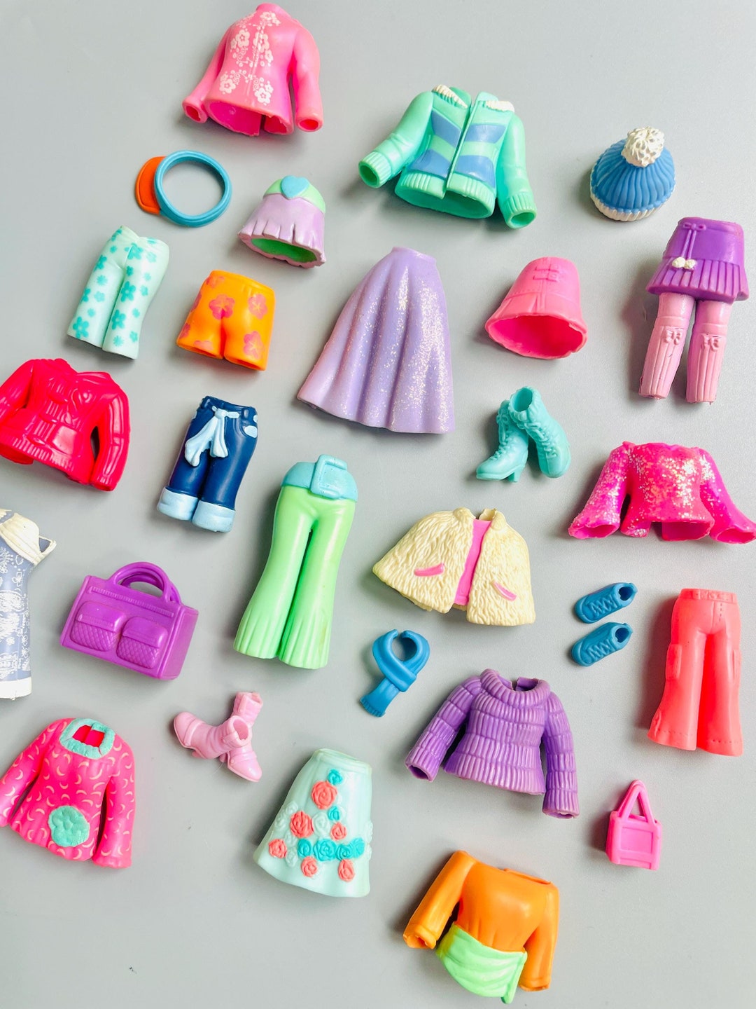 Fashion Polly Pocket Clothes 2000s Polly Pocket Gummy Clothes, CHOOSE ...