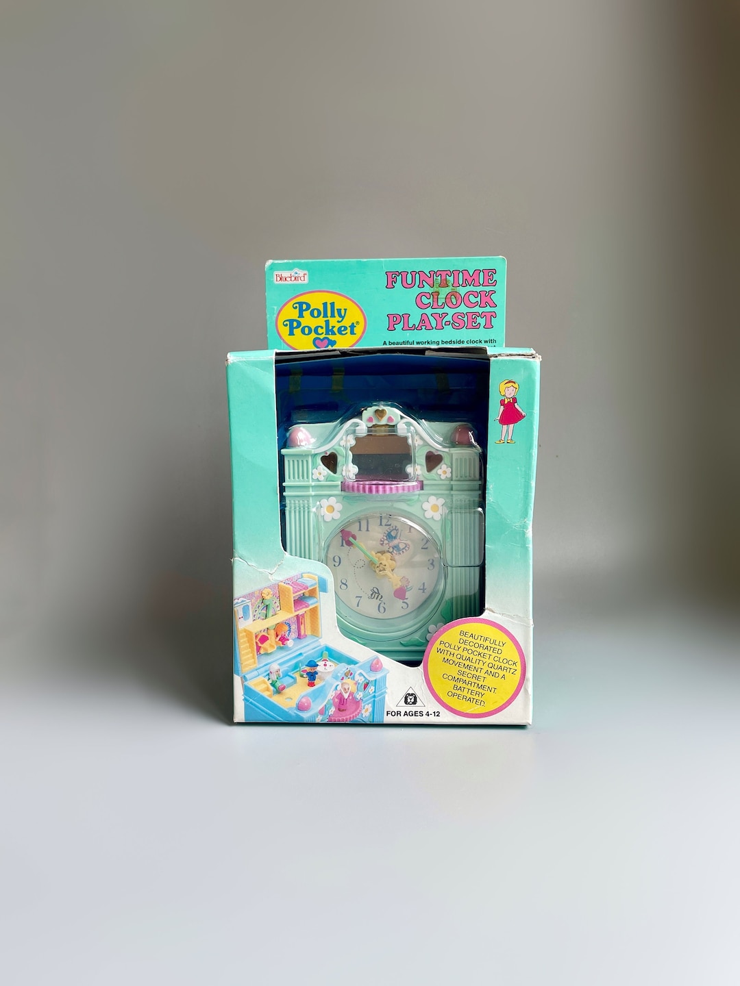 Polly Pocket Funtime Clock Play Set in Original Box, Boxed Polly Pocket ...