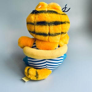Vintage Garfield Swimming Plush With Duck Floatie, 1980's United ...