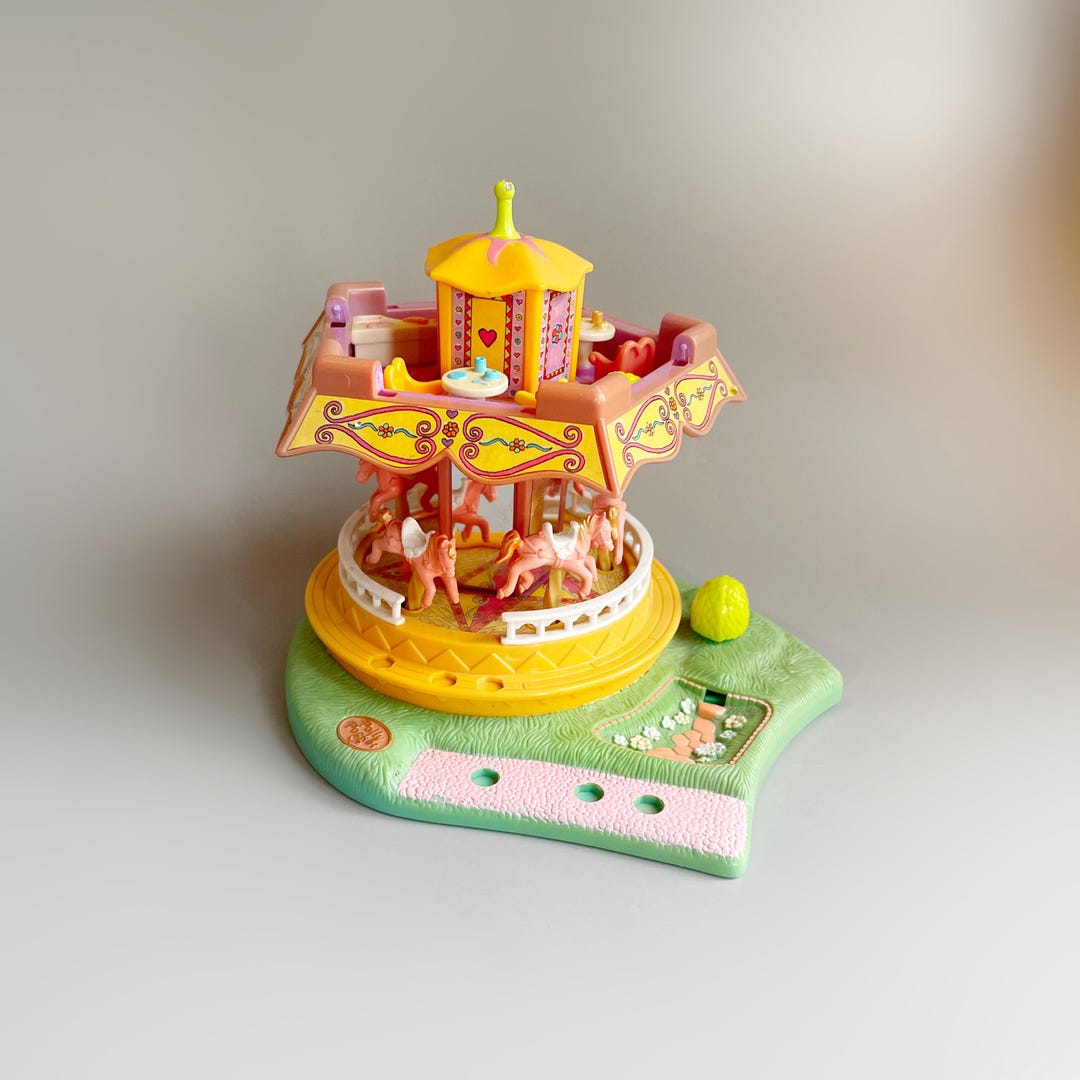 Polly Pocket Spin Pretty Carousel, 90's Original Polly Pocket Fair ...