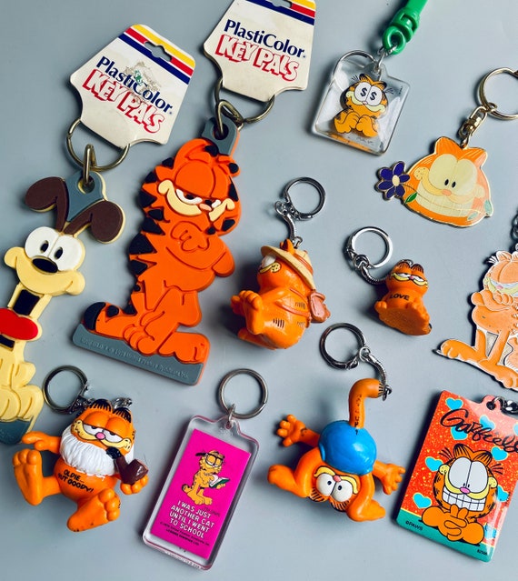 Vintage Garfield Keychains, CHOOSE YOUR OWN, Retro Ga… - Gem