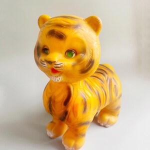 Edward Mobley Stripes Tiger Arrow Rubber, Vintage Tiger Squeak Toy 50's ...
