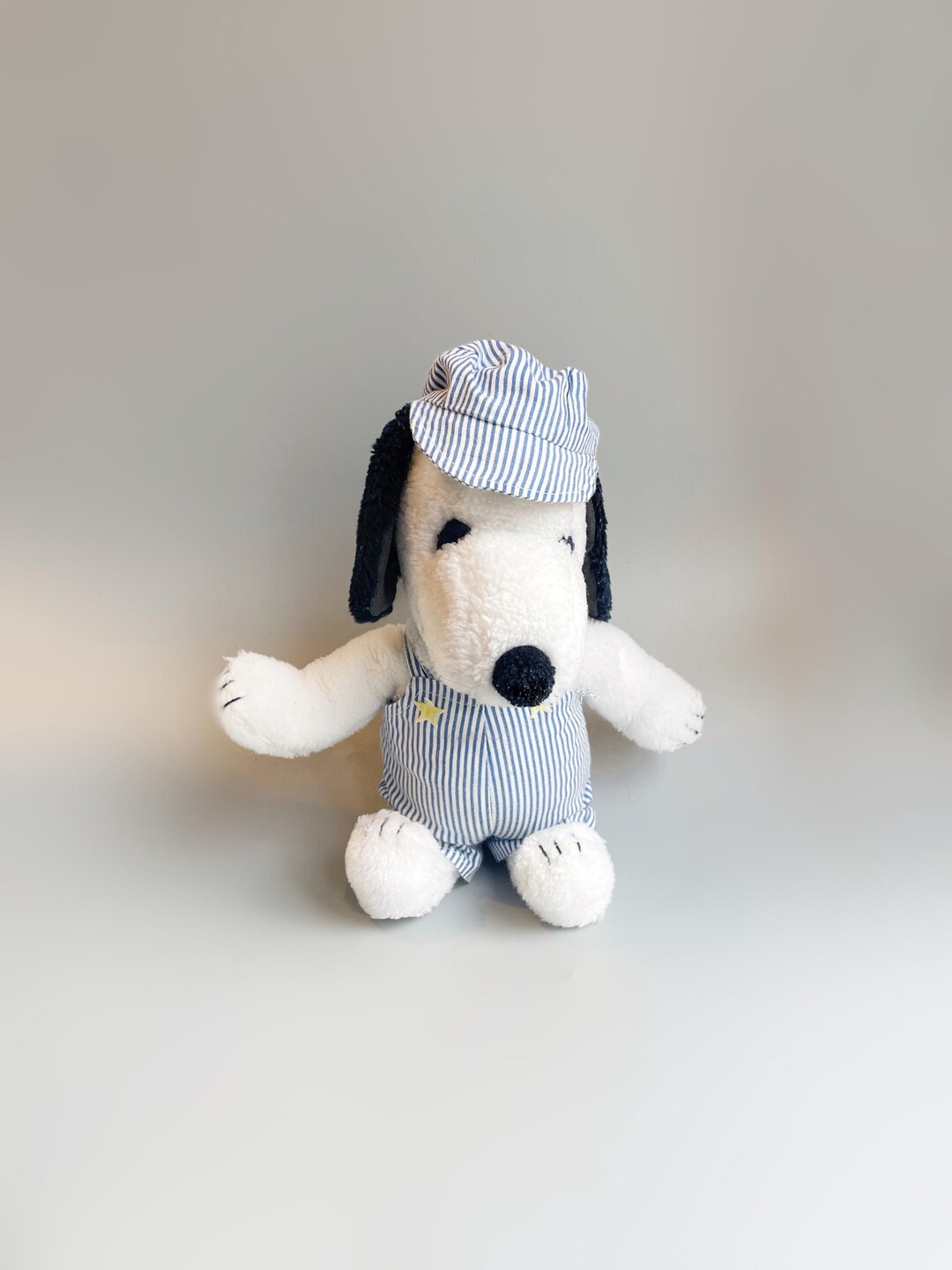 Snoopy Peanuts Plush Toy Train Driver Outfit, 60's Snoopy Cuddly Toy ...