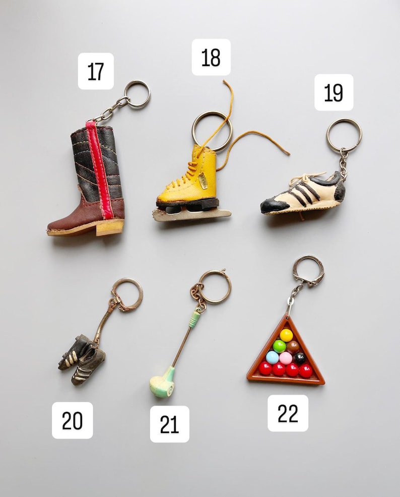 Vintage Sports Keychains,choose YOUR OWN, Nostalgic 80'S 90'S Keyrings ...