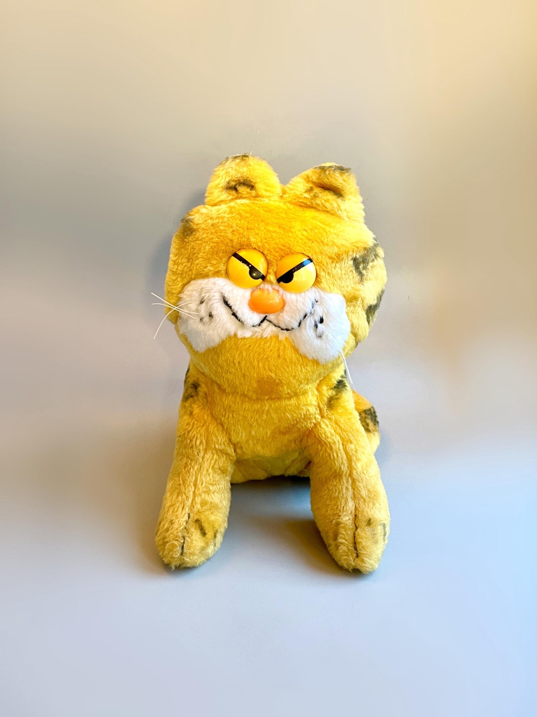 Vintage Garfield Plush, Angry Garfield Retro 70's Early Garfield Plush ...