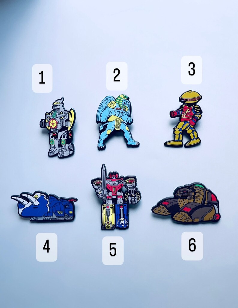 90's Power Rangers Badges CHOOSE YOUR OWN Mighty Morphin - Etsy