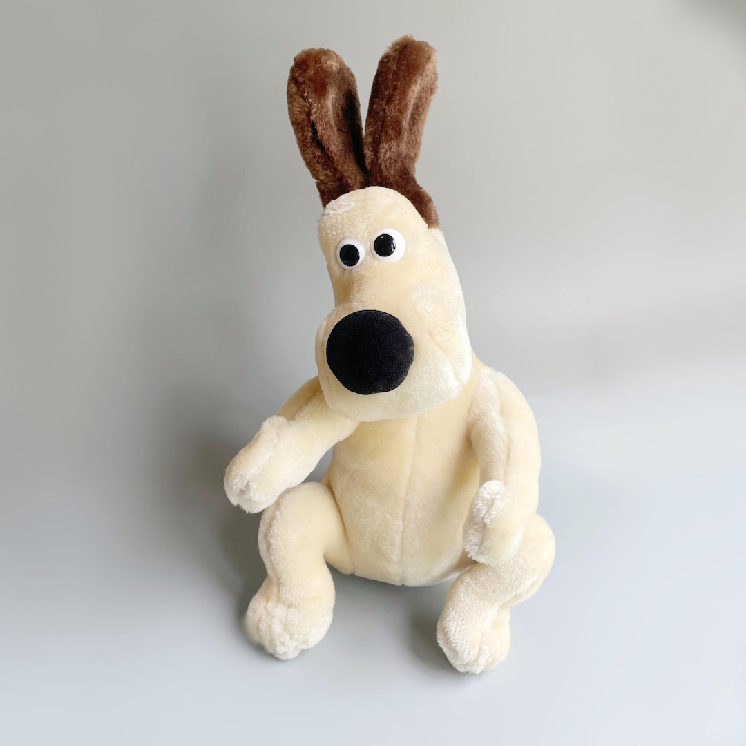 Wallace & Gromit Plush, Gromit Dog Plush Toy Plush Born to Play 1989 ...