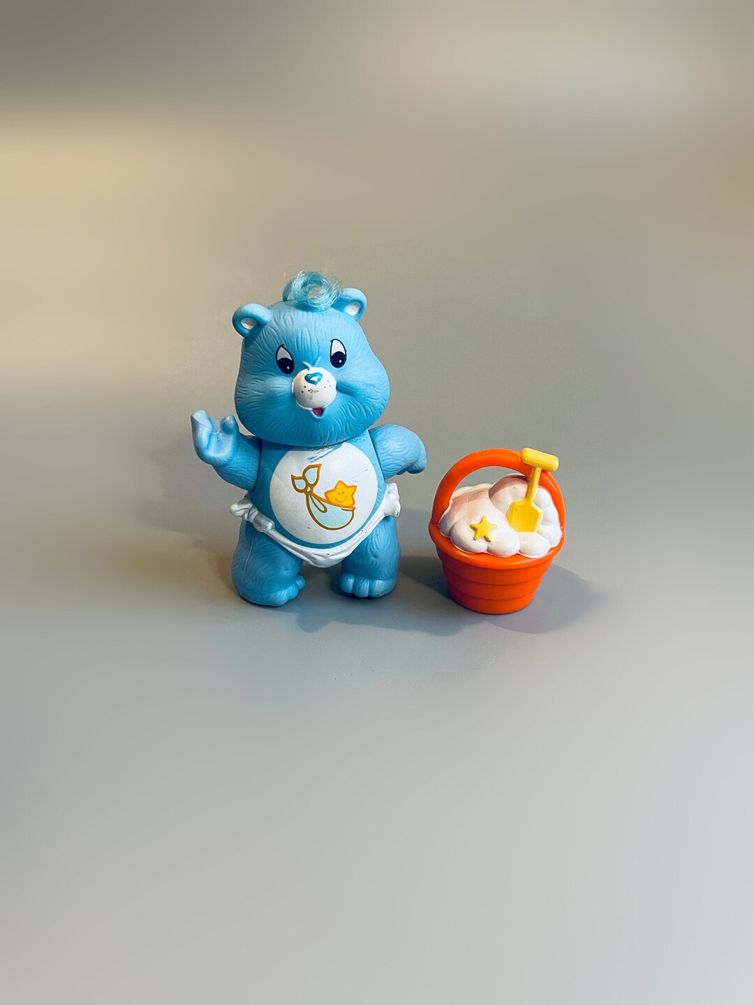 Baby Tugs Posable Care Bear Figure WITH BUCKET! Vintage Care Bear ...