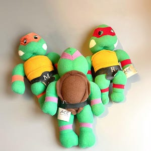 Vintage Tmnt Plush, CHOOSE YOUR OWN, Teenage Mutant Ninja Turtles ...
