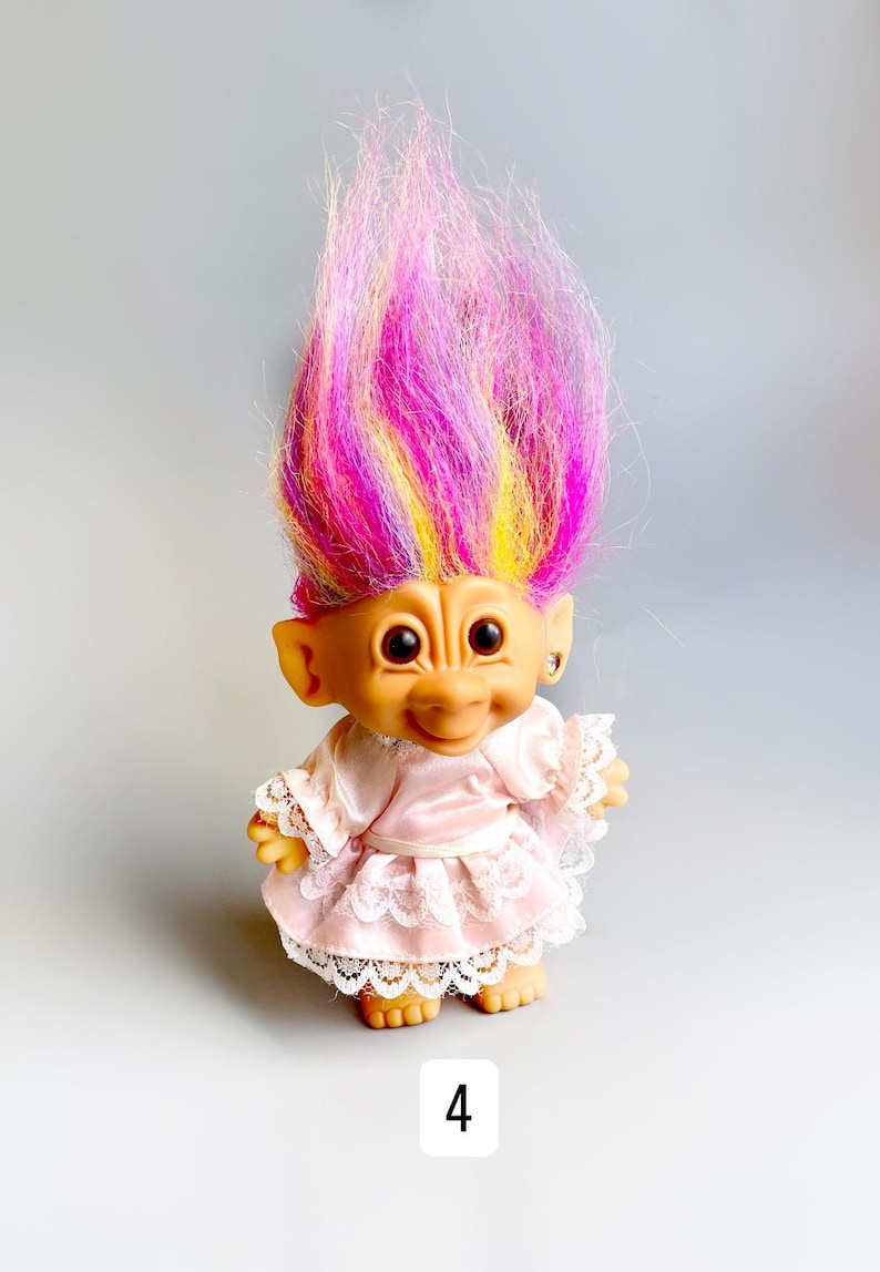 Rainbow Haired Troll, CHOOSE YOUR OWN, Vintage 90's Colourful Troll ...