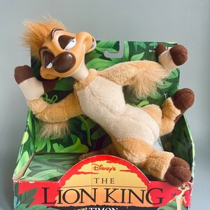 90's Lion King Timon Plush in Box, Original 1993 Lion King Disney Timon ...