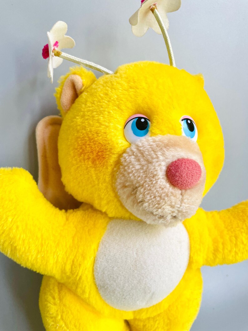 Vintage Wuzzles Butterbear Plush Toy, 1980's Disney Hasbro Pastel ...