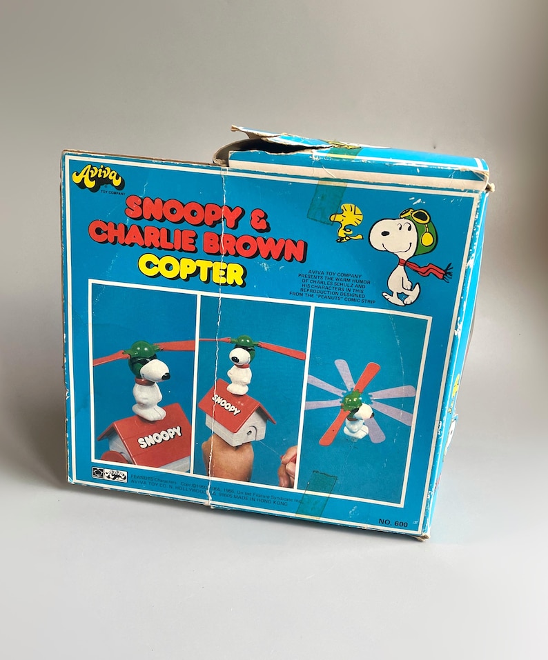 Snoopy Charlie Brown Copter, Hasbro Aviva Snoopy Helicopter Mechanical ...