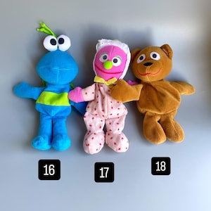 Sesame Street Tyco Beanies, CHOOSE YOUR OWN, Vintage Sesame Street, Big ...