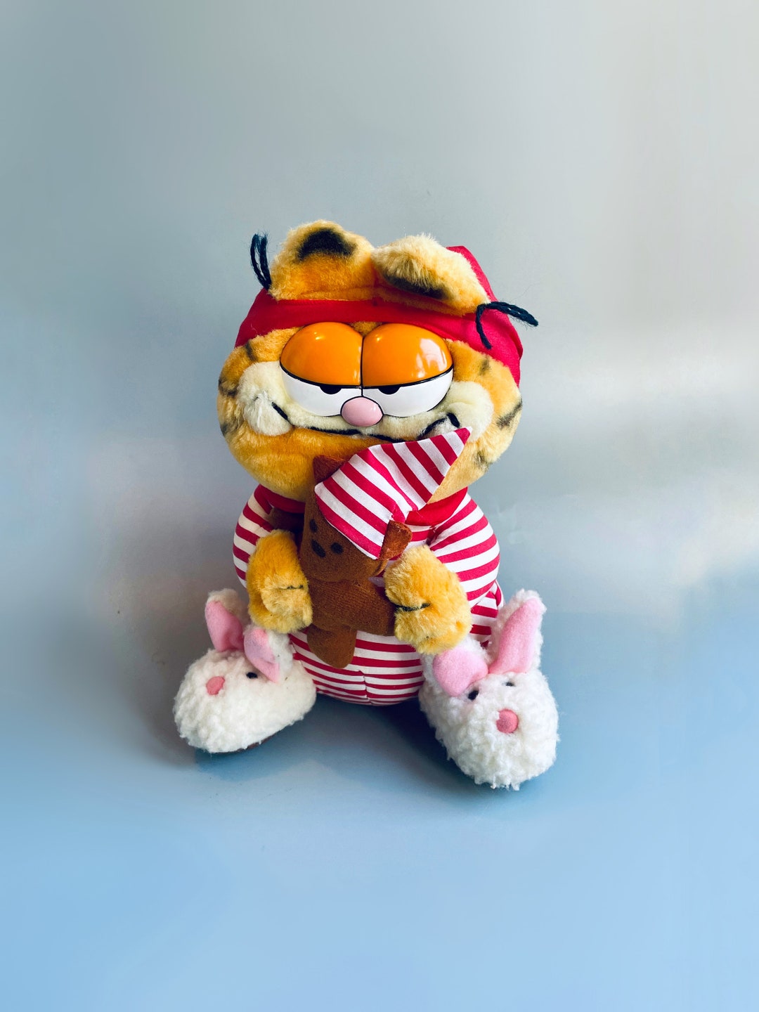 Dakin Garfield the Cat in Pyjamas With Pooky Teddy Bear - Etsy