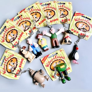 Wallace & Gromit Keychains | CHOOSE YOUR OWN | Wallace and Gromit Small ...
