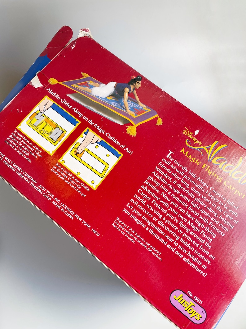 Aladdin Magic Carpet Floating Air Figure Boxed, Justoys Disney Moving ...
