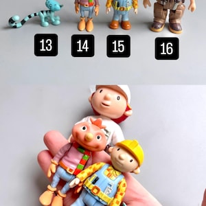 Bob the Builder Figures, Choose Your Own, Vintage Plastic Mini Action ...