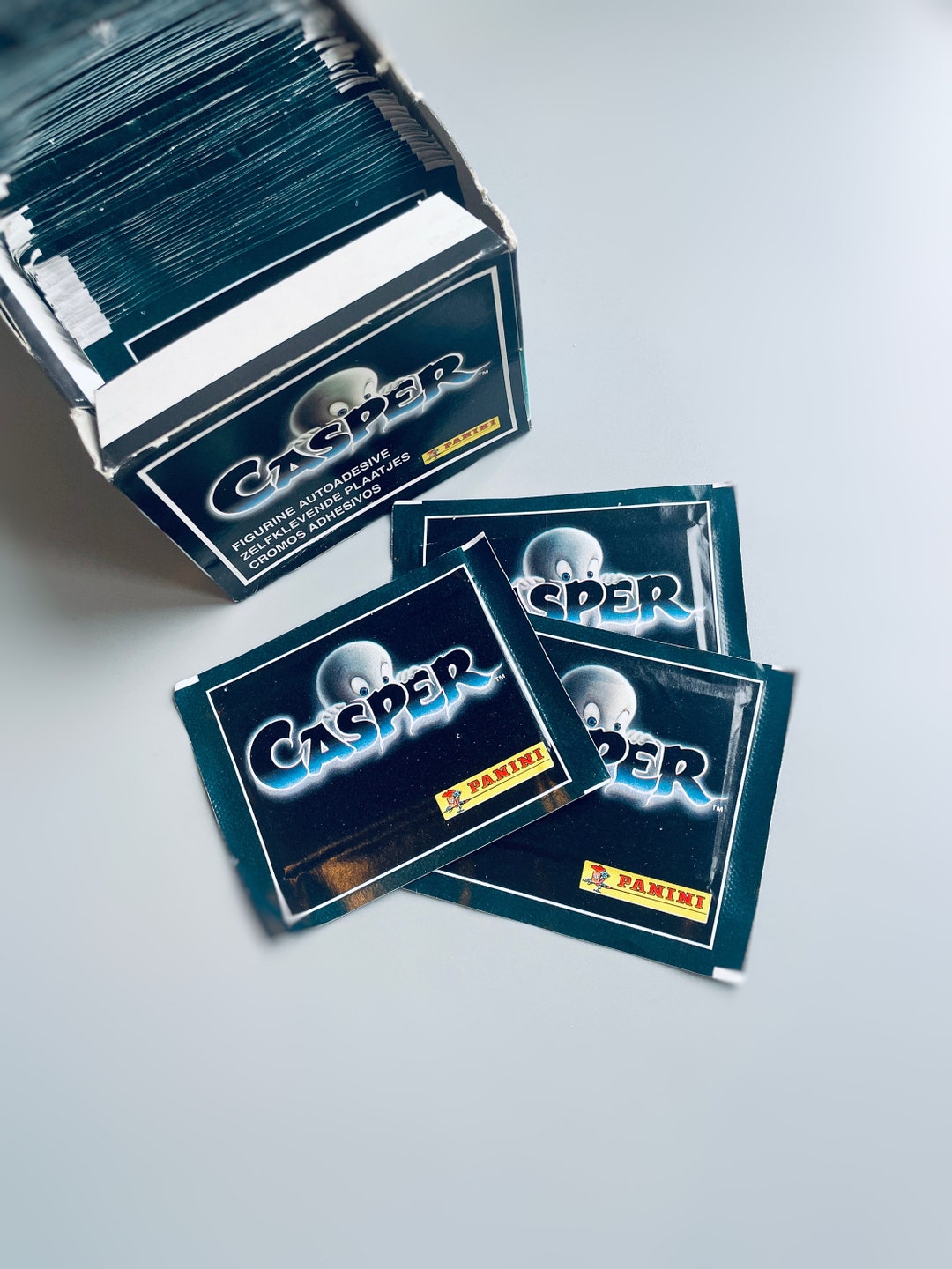 Casper Stickers, 90's Casper the Friendly Ghost Film Panini Stickers, Vintage Sealed Trading ...