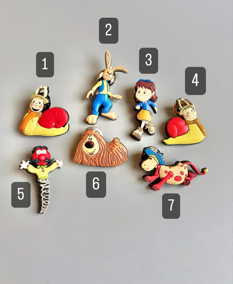 The Magic Roundabout Pin Badges, 2000's Magic Roundabout Remake Rubber ...