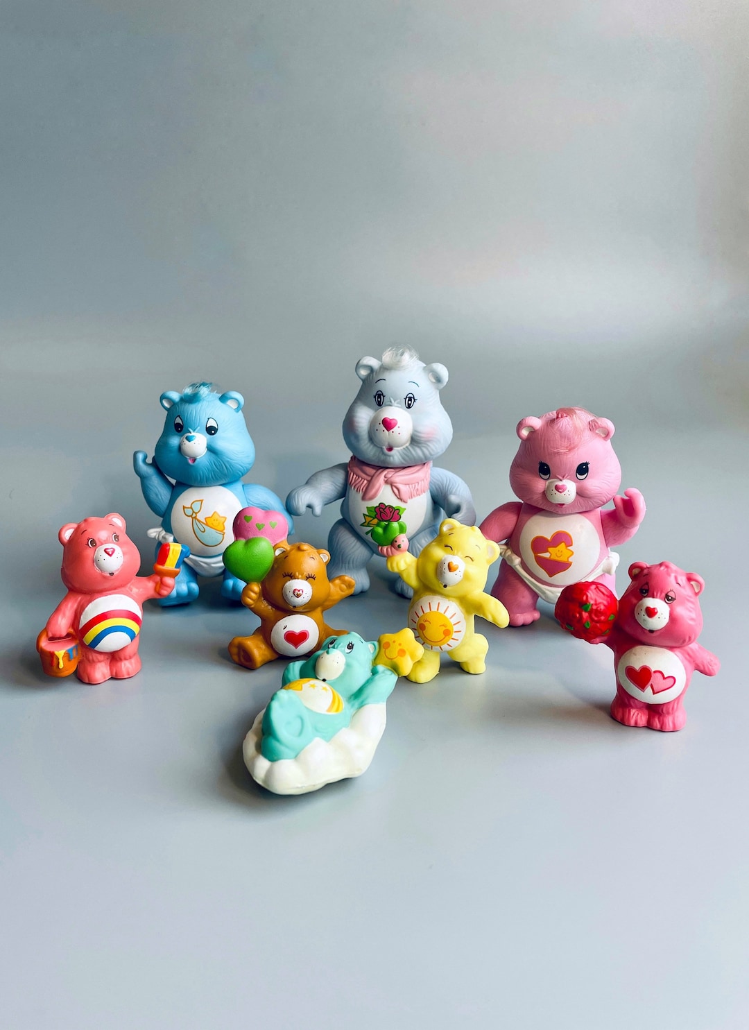 Vintage Care Bear Figurines Posable Care Bear Figure - Etsy UK