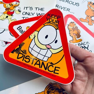 Vintage Garfield Bumper Stickers, CHOOSE YOUR OWN Garfield Car Stickers ...